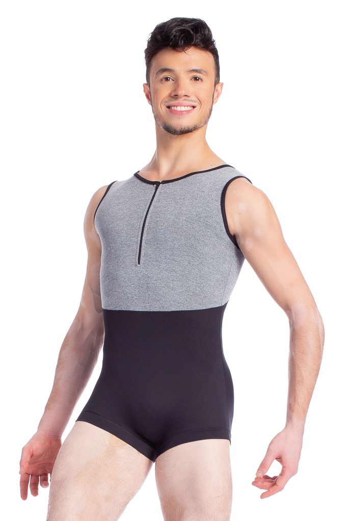 Men's Sleeveless Unitard with Front Zipper - So Danca
